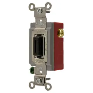 Industrial Grade, Locking Switches, General Purpose AC, Momentary Single Pole Double Throw Center Off, 20A 120/277V AC Black Key Guide for sale