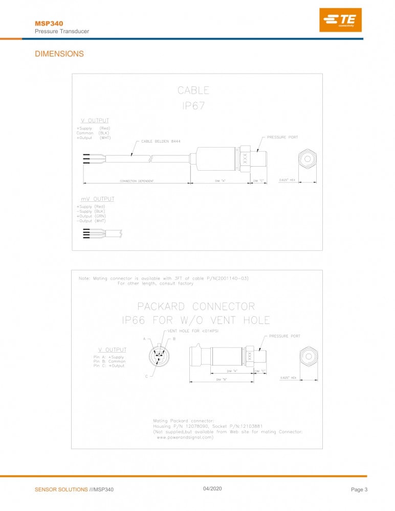 M3421 MSP340 datasheet page 3