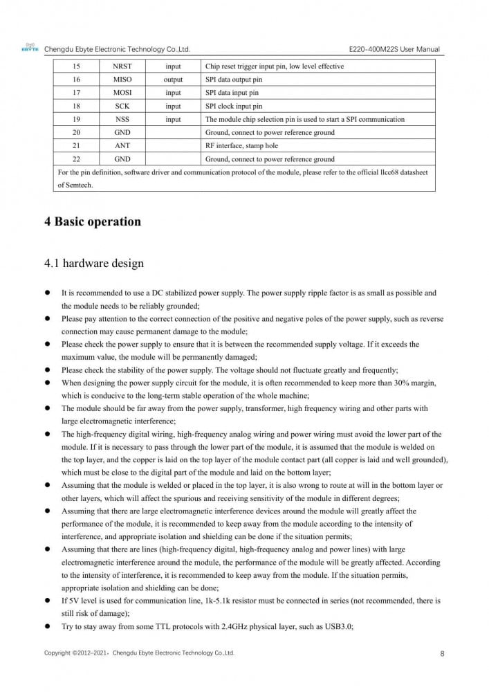 E220-400M22S datasheet page 8
