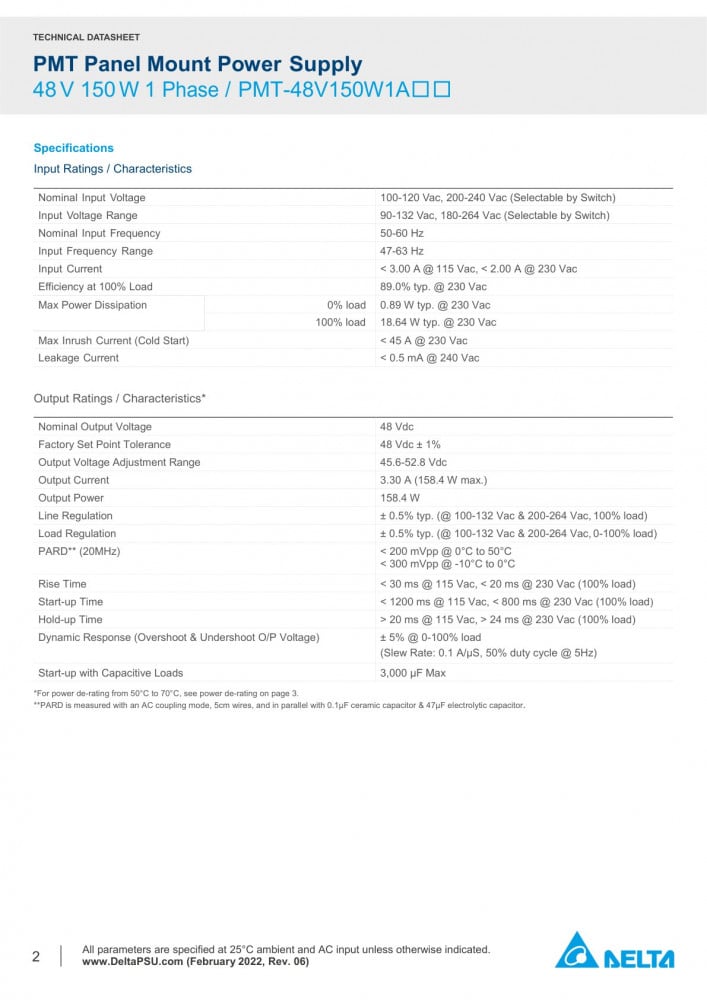 PMT-48V150W1AG datasheet page 2