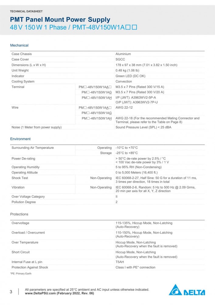 PMT-48V150W1AG datasheet page 3