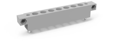 Rectangular, Plastic, 1 Row, Coax, Right Angle Board Mount Plug for sale