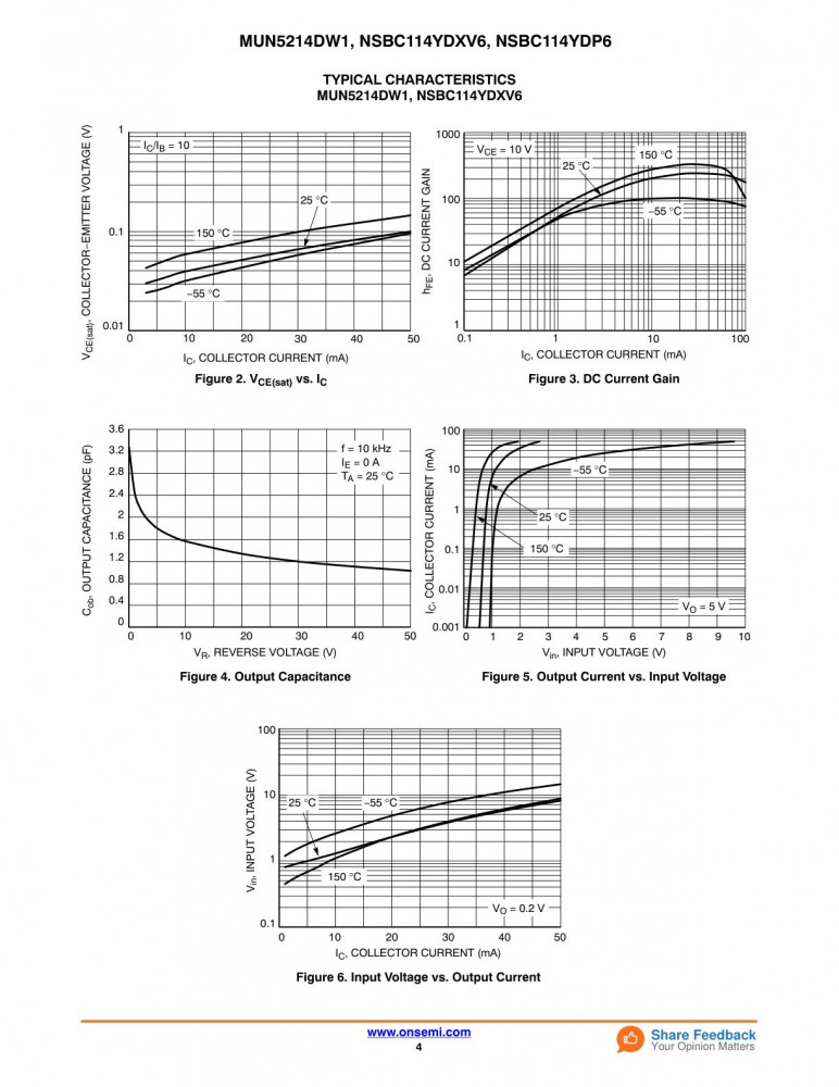 MUN5214DW1T1G datasheet page 4