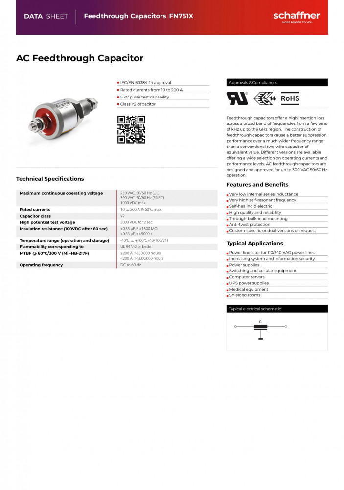 FN7510 series datasheet page 1