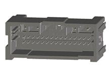 Mini50 Sealed Receptacle Housing, Dual Row, with CPA, 16 Circuits, Polarization Option B, Light Gray