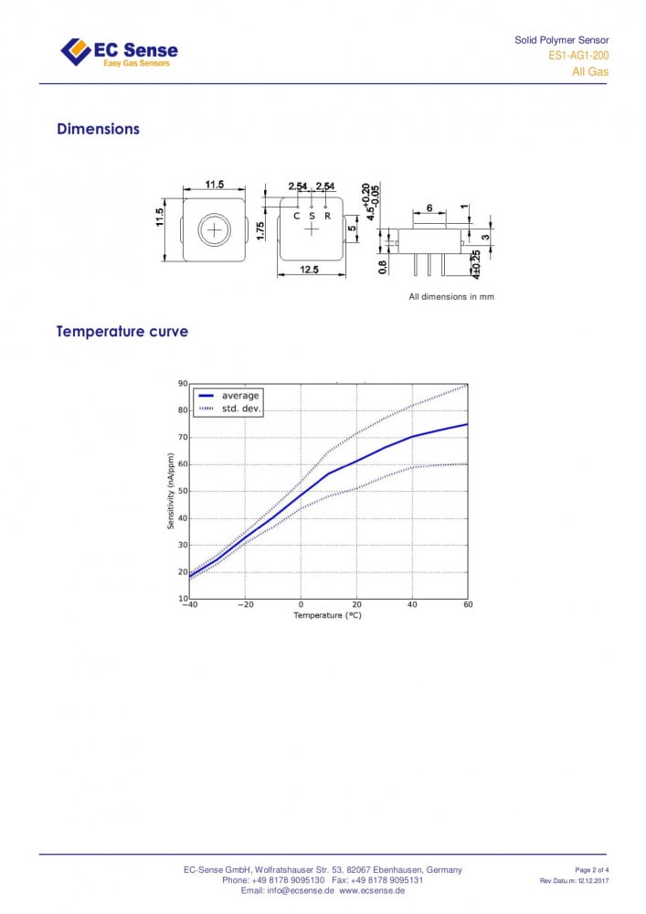 ES1-AG1-200-01 technical document page 2