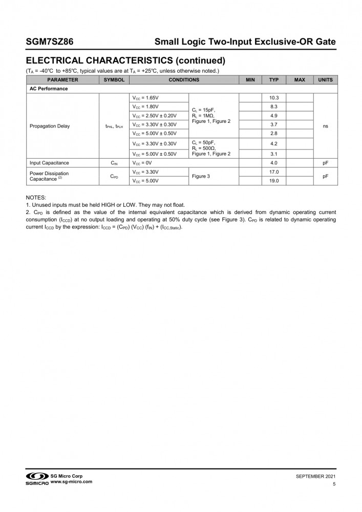 SGM7SZ86 datasheet page 5