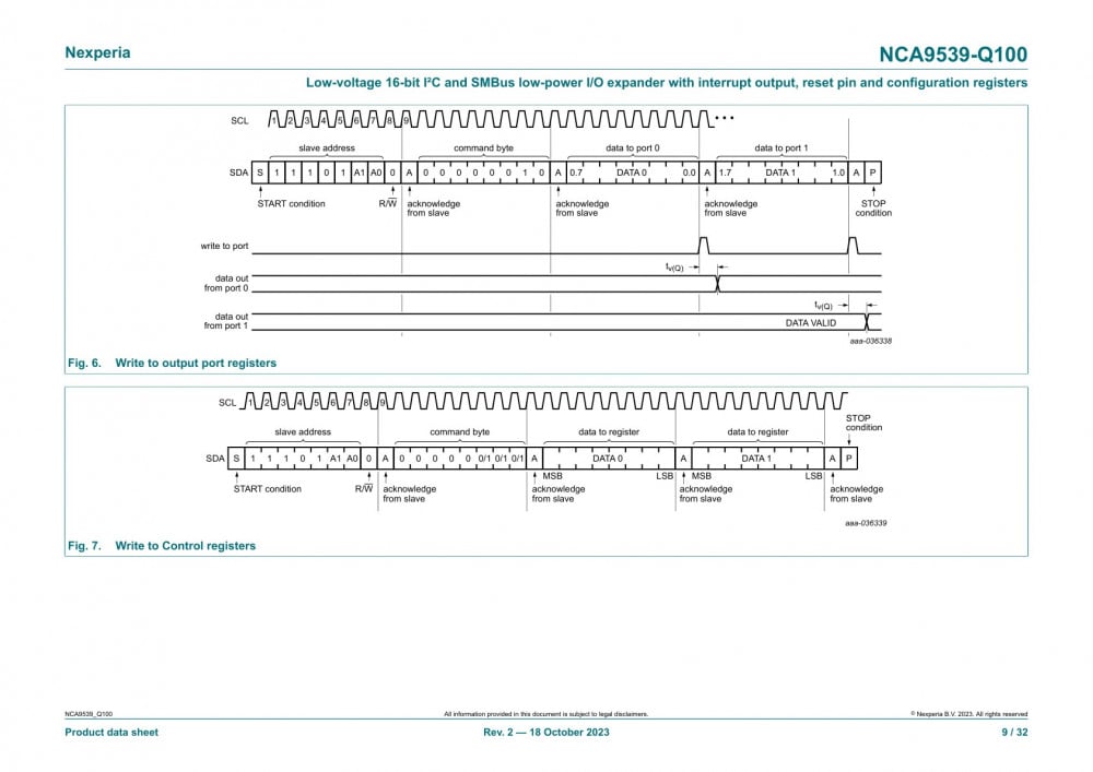 NCA9539-Q100 datasheet page 9
