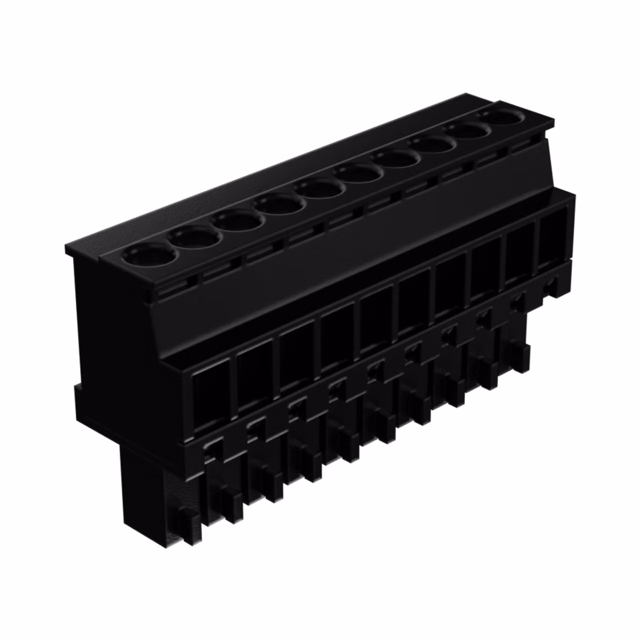 3.50mm Pitch Eurostyle Vertical Plug, Front Wire Entry, 10 Circuits for sale