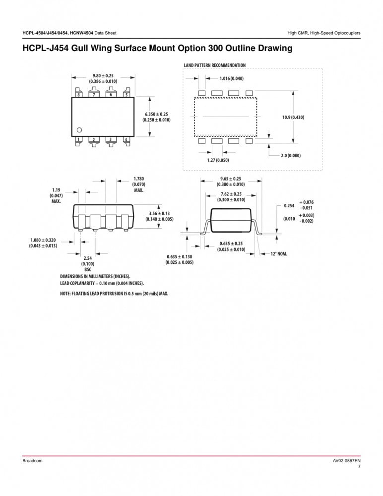 HCPL-0454 datasheet page 7