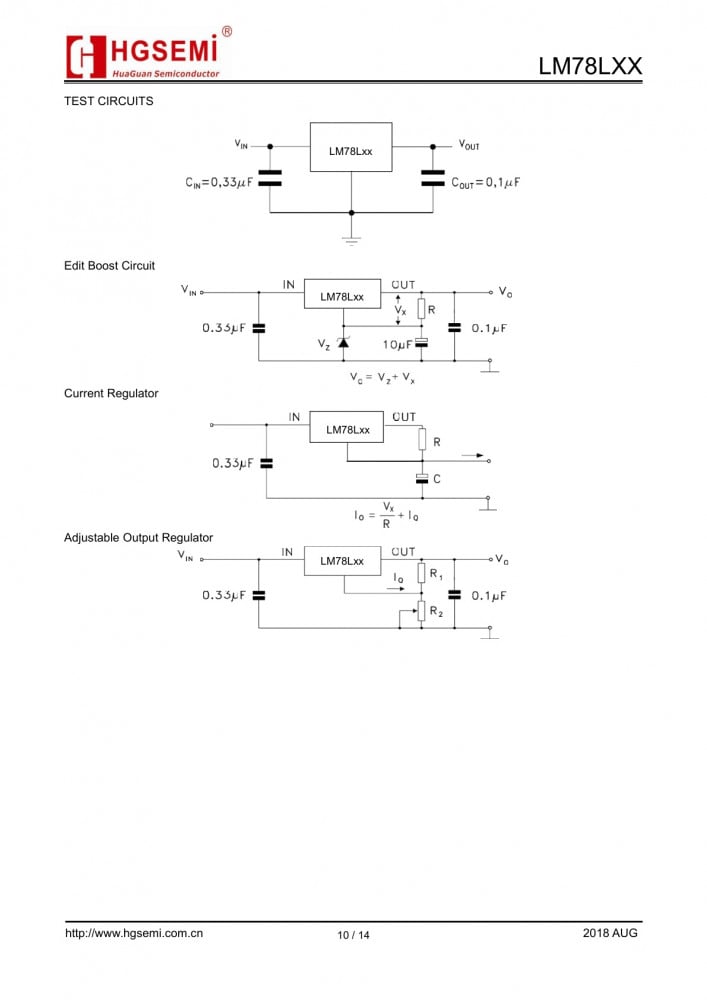 HGSEMI LM78L05ACM/TR datasheet page 10