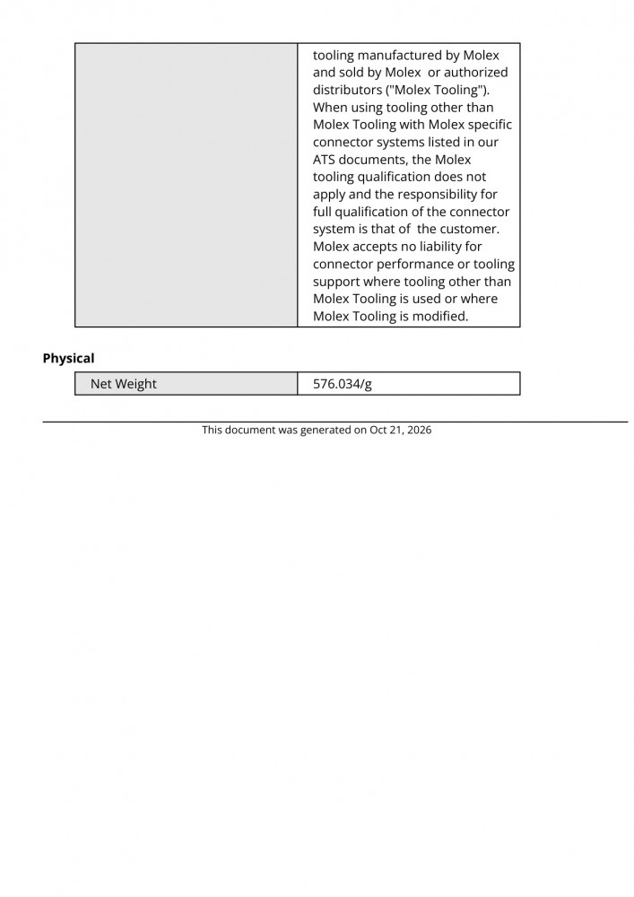 Molex 638116600 tooling document preview, page 3