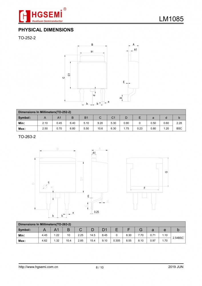 HGSEMI LM1085 datasheet page 8