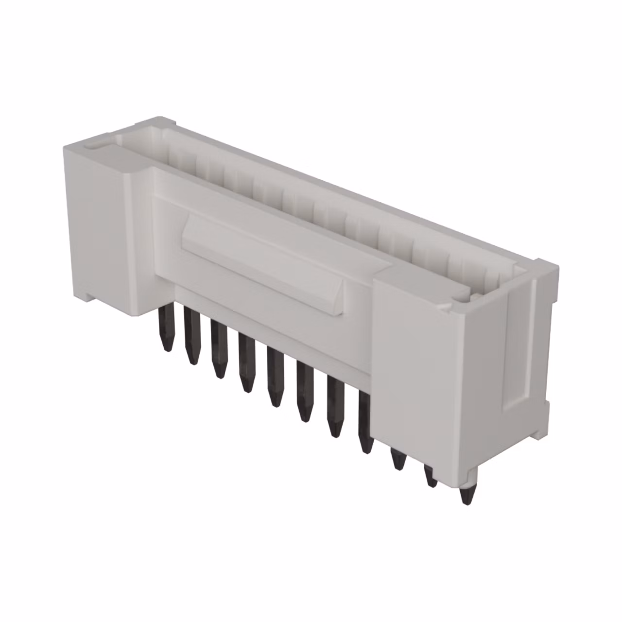 1.25mm Pitch, Micro-Lock Plus PCB Header, Single Row, Vertical, Through Hole, Tin-Bismuth Plating, Positive Lock, 11 Circuits, Low-Halogen, Natural (White) for sale