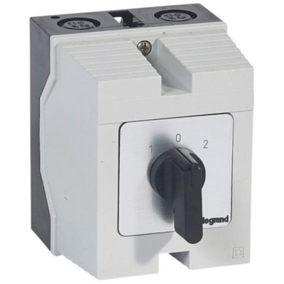 Cam switch - Changeover switch with off PR 12 - 4P 16A 690V AC21 - IP65 surface mounted enclosure 96x120mm - 3-position selector for sale