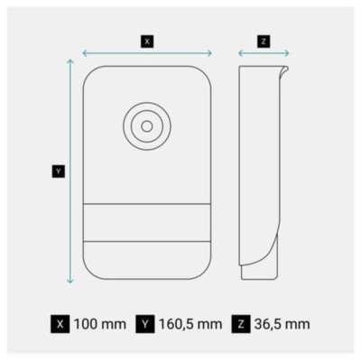 Additional metal street panel with color camera for 2-wire video door entry kit - 1 or 2 call buttons - Vandal resistant housing for sale