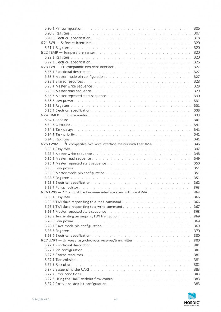 nRF52811 specification preview page 7
