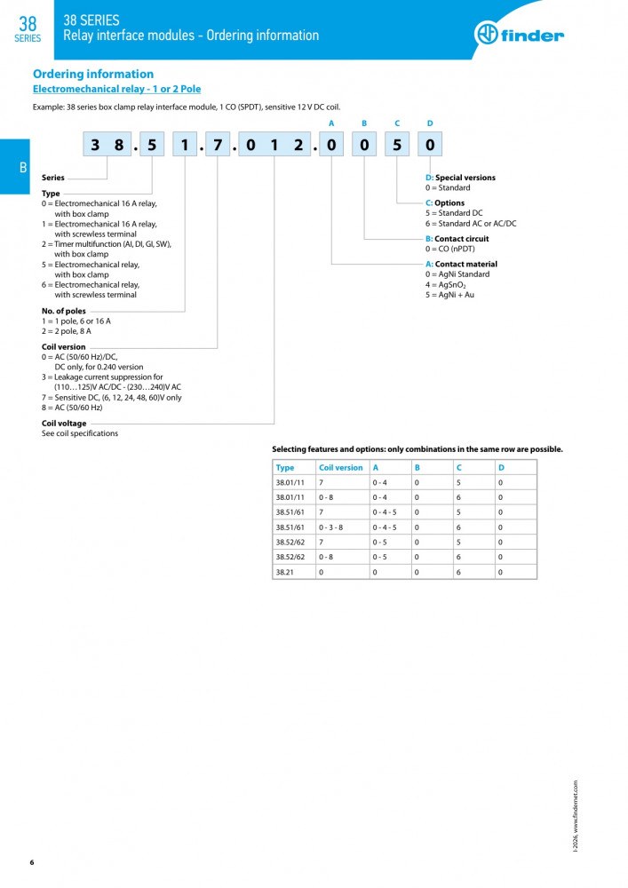 38 series relay interface module document page 10
