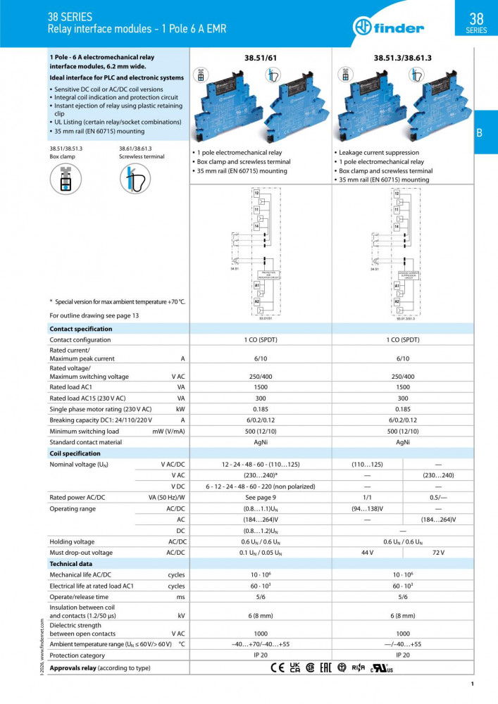 38 series relay interface module document page 5
