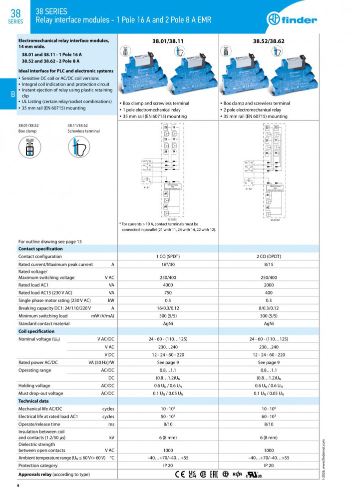 38 series relay interface module document page 8