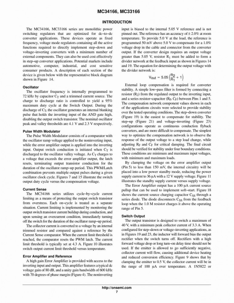 MC33166 datasheet page 7