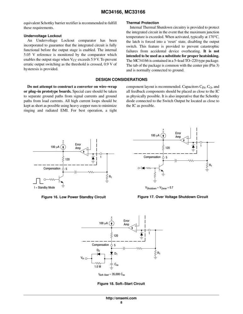 MC33166 datasheet page 8