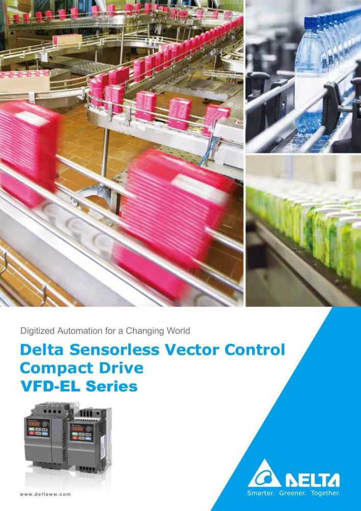 DELTA VFD-EL datasheet page 1