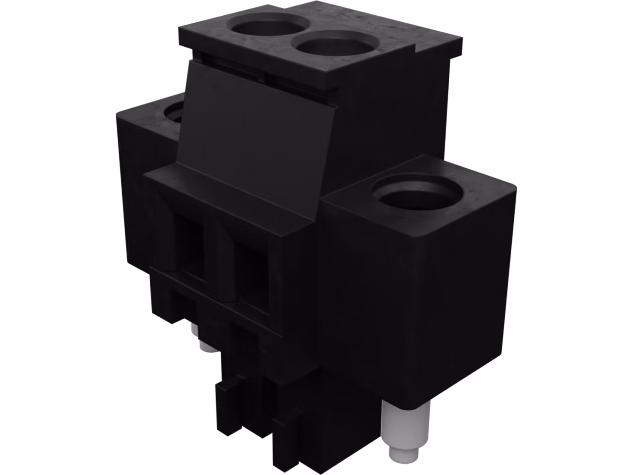 3.81mm Pitch Eurostyle Vertical Plug, with Retention Screws and Standard Imprinting, Front Wire Entry, Black, 2 Circuits for sale