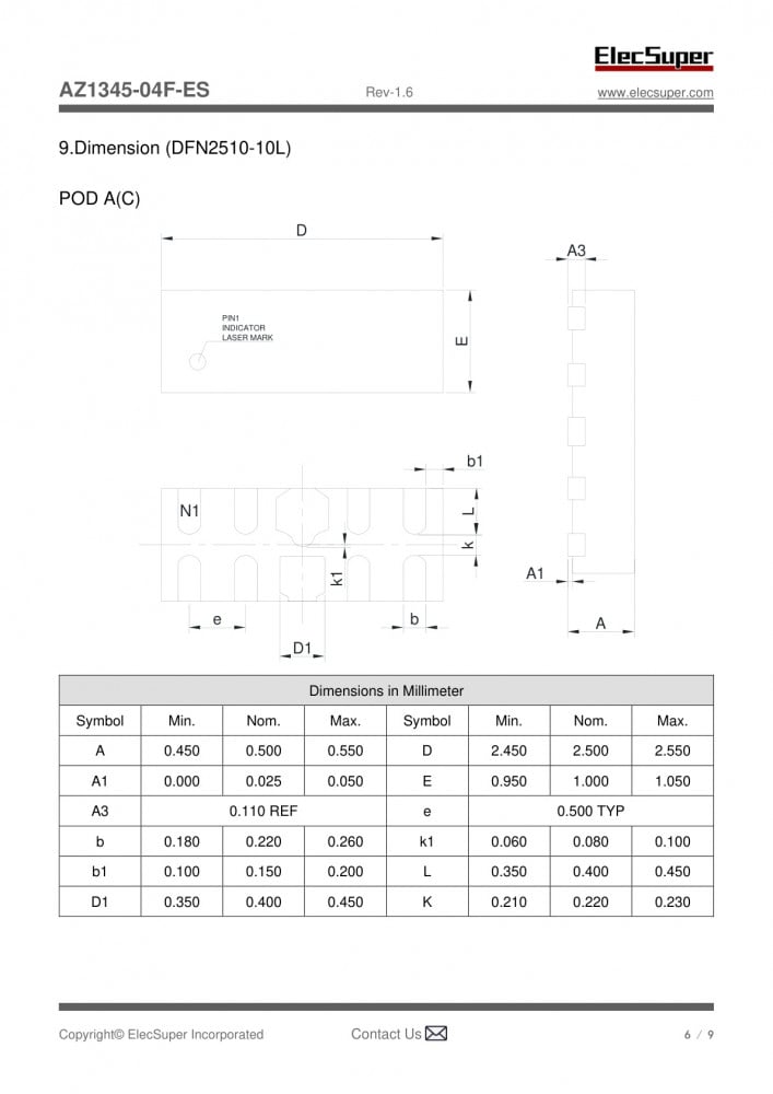 AZ1345-04F-ES datasheet page 6