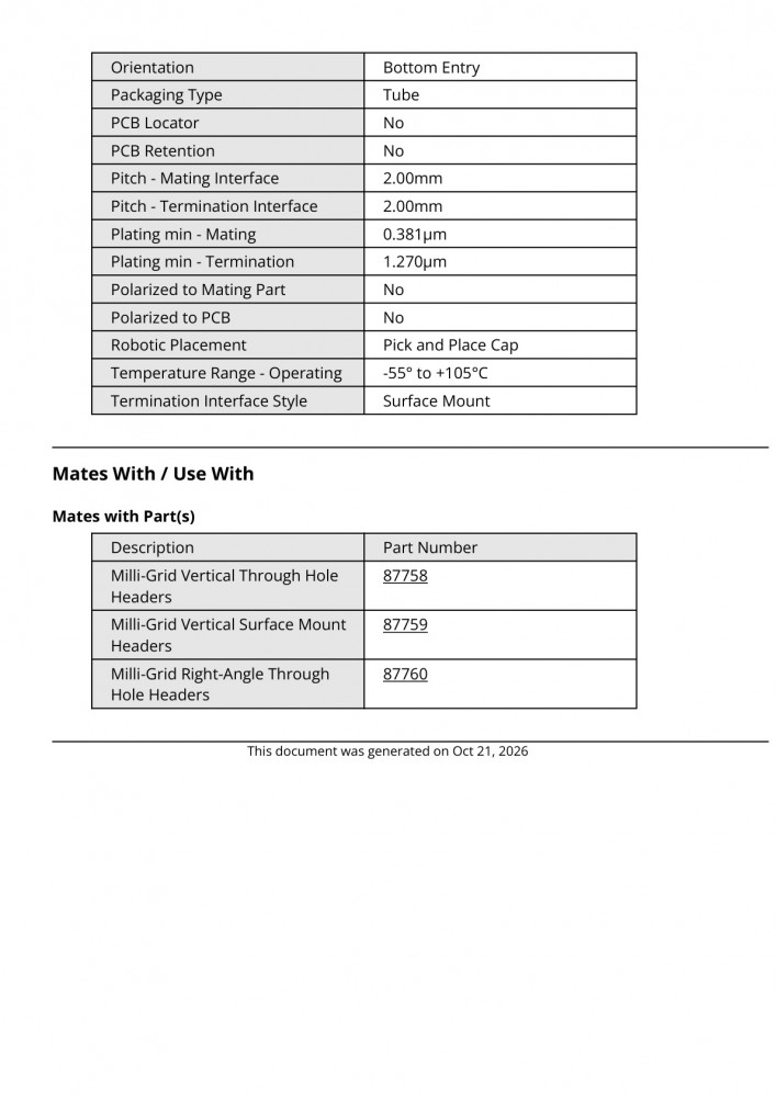 MOLEX 872630435 document preview, page 3