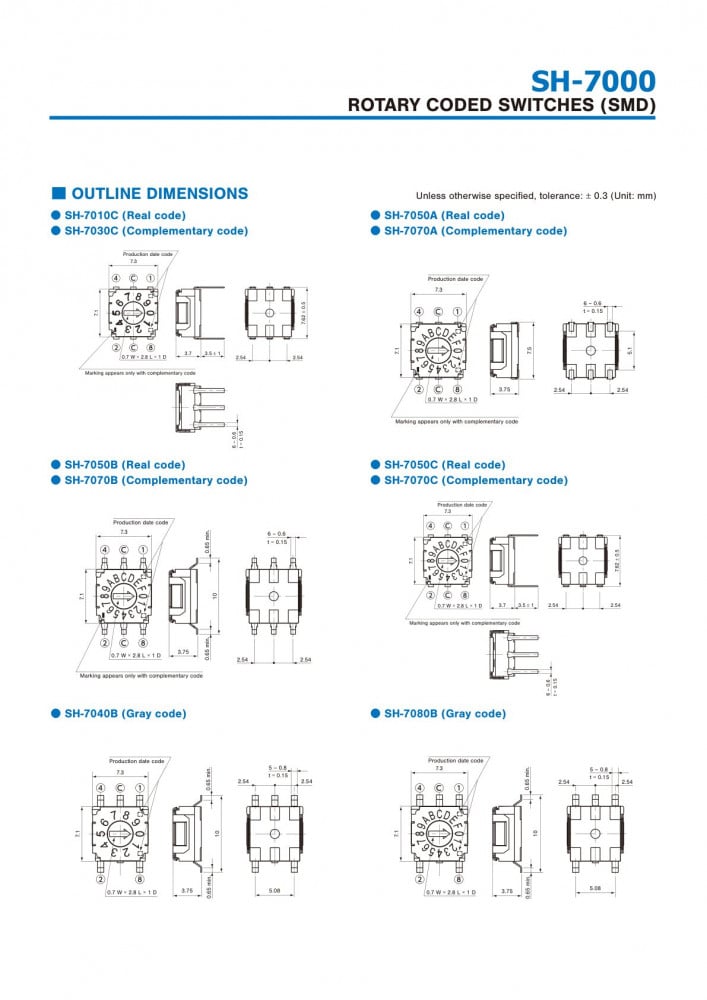 Nidec SH-7010MC datasheet page 4