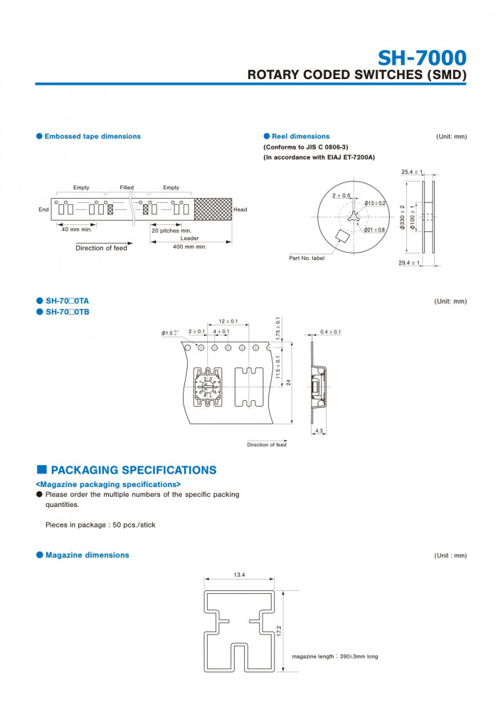 Nidec SH-7010MC datasheet page 6