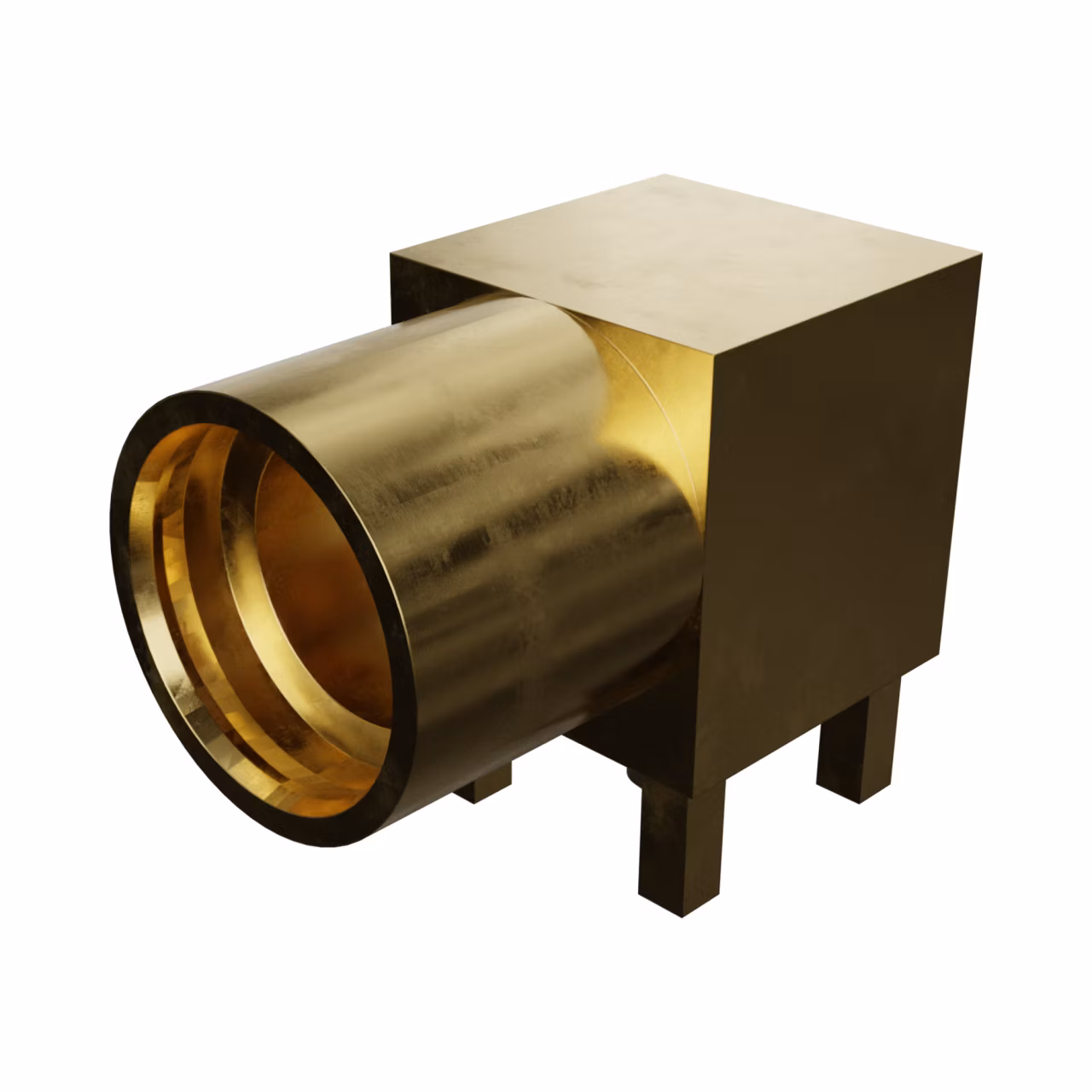 MMCX Jack, Right-Angle, PCB Receptacle, Through Hole, Brass Body, Gold (Au) Plated, 1.40mm Leg Length, Tape and Reel, 50 Ohms for sale