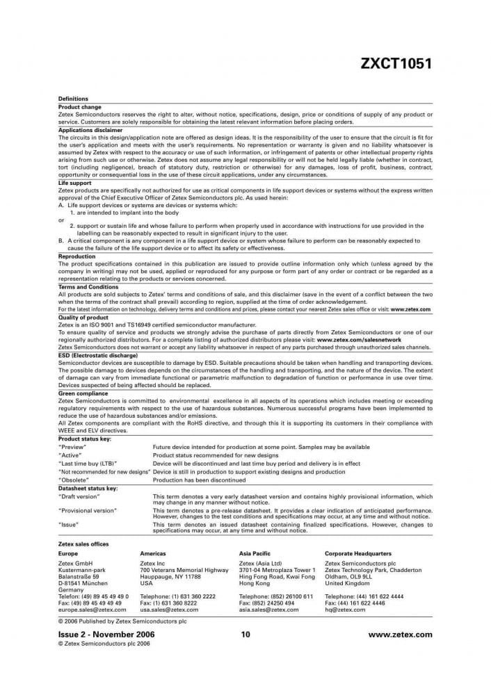ZXCT1051 datasheet page 10