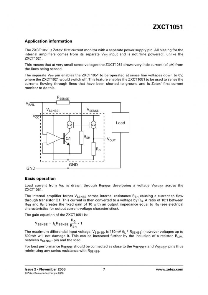 ZXCT1051 datasheet page 7