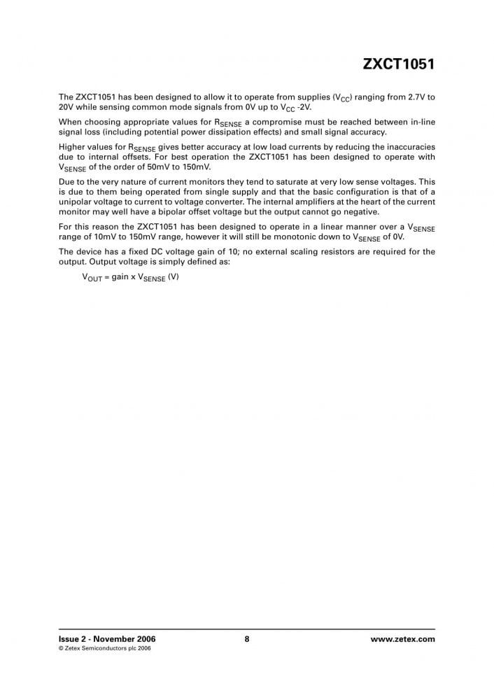 ZXCT1051 datasheet page 8