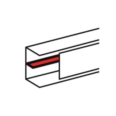 DLP - Separation partition height 50mm for universal Aluminium trunking - 2m anodic aluminum - Separates power/data cables for sale