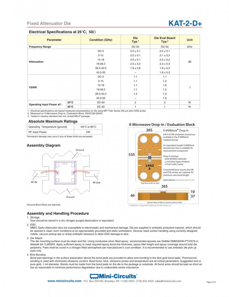 KAT-2-DG+ datasheet page 3