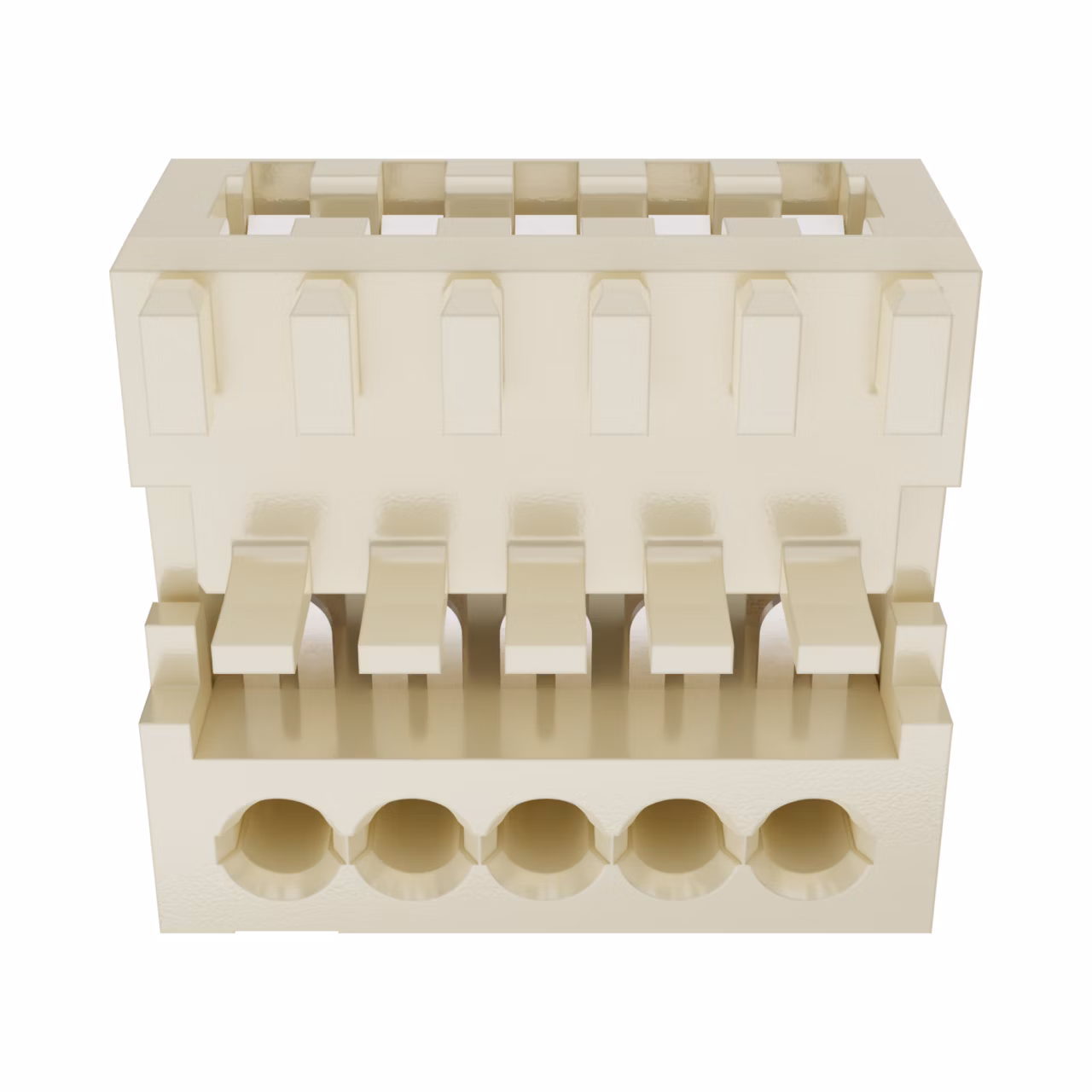 Appli-Mate RAST 2.5 Connector, 2.50mm Pitch, Female, 5 Circuits, No Position Keys Removed, Closed Endwalls, Tin Plating for sale