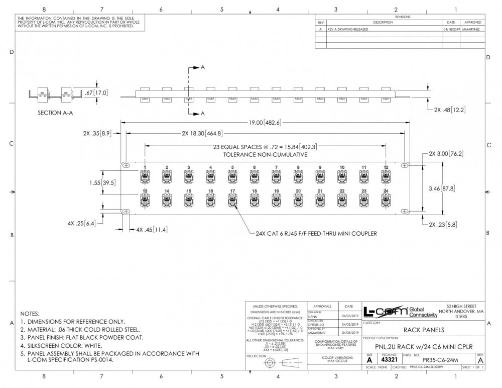 L-com PR35-C6-24M technical document page