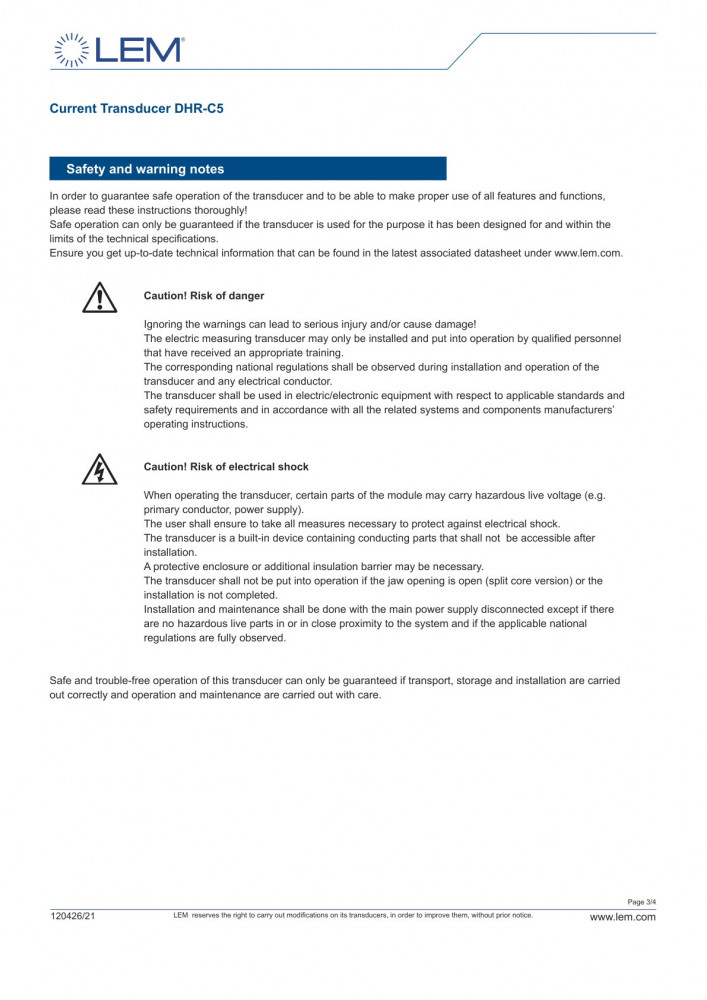 DHR-C5 technical document page 3