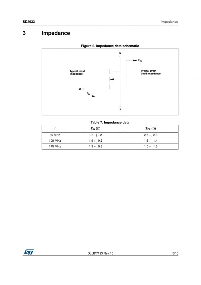 SD2933W datasheet page 5