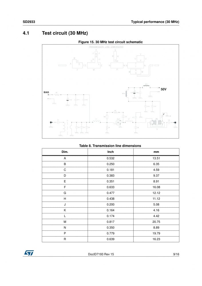 SD2933W datasheet page 9