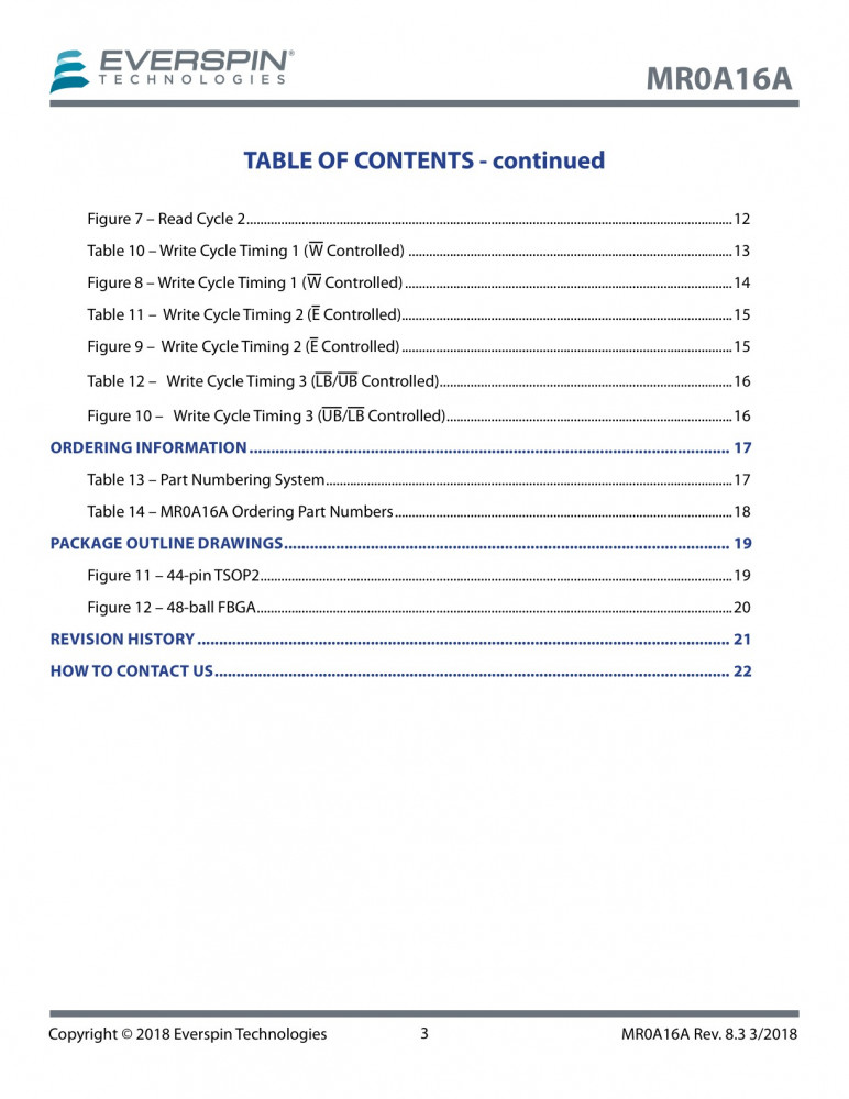 MR0A16AMYS35 datasheet page 3
