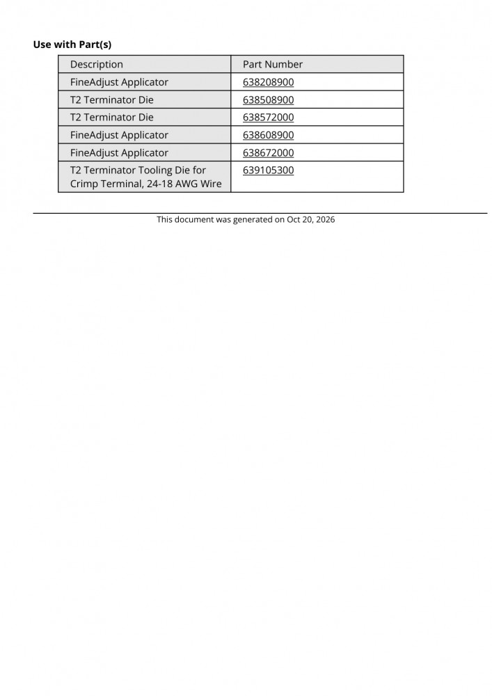 Technical document page image 3 for MOLEX 634462827