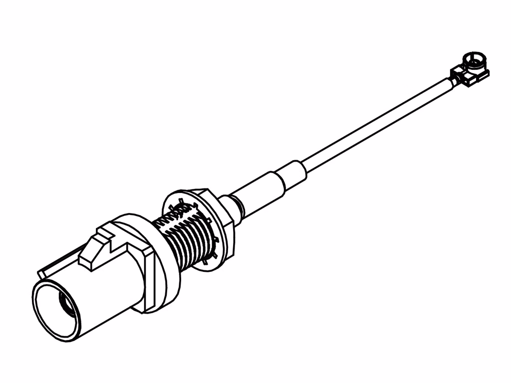 2.92mm Straight Plug to 2.92mm Straight Plug on Temp-Flex 1000671086 Cable, 152.40mm Length, 50 Ohms