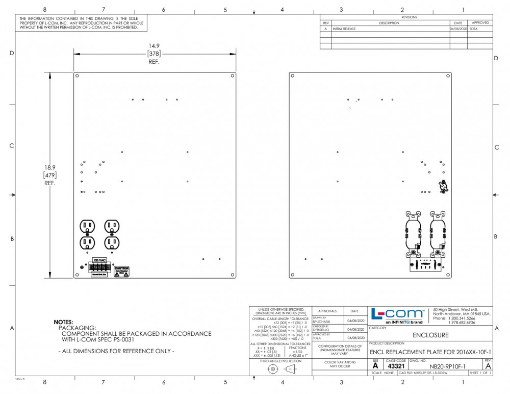 NB20-RP10F-1 technical document page