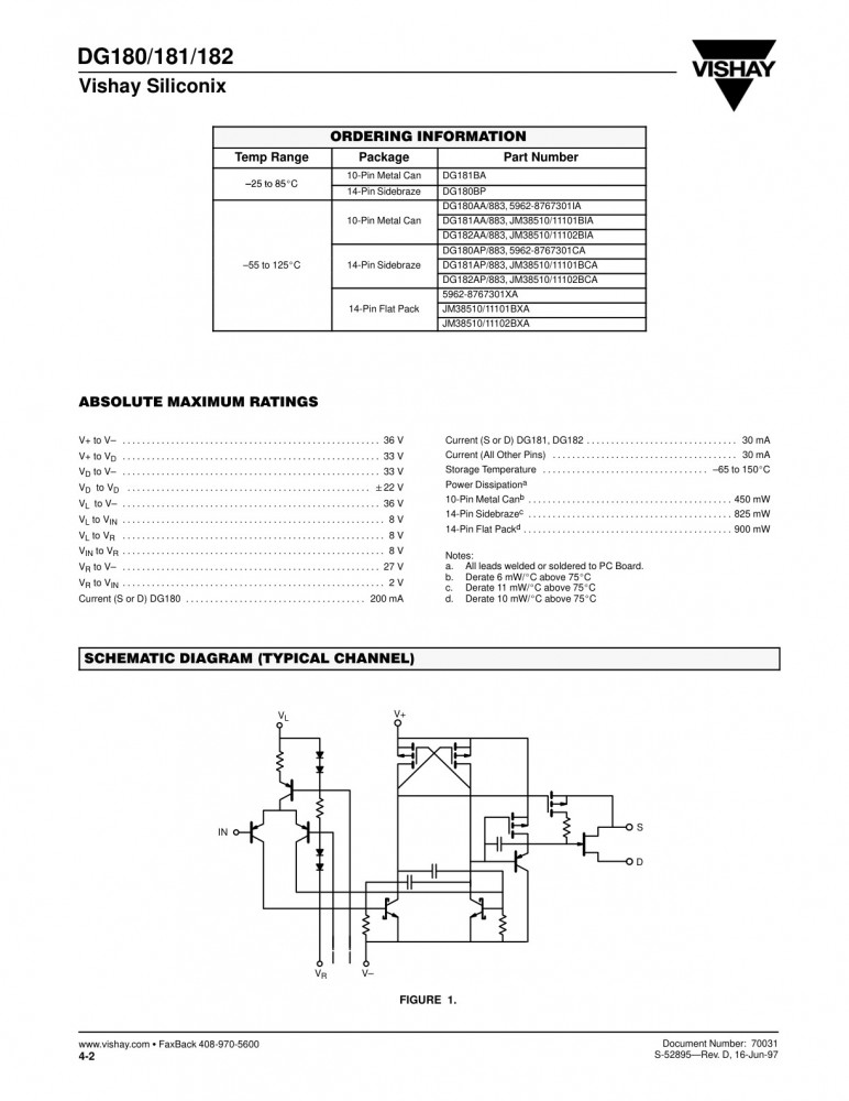 DG181BA datasheet page 2