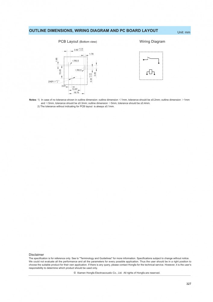 HF165F-50/24-HT datasheet page 3