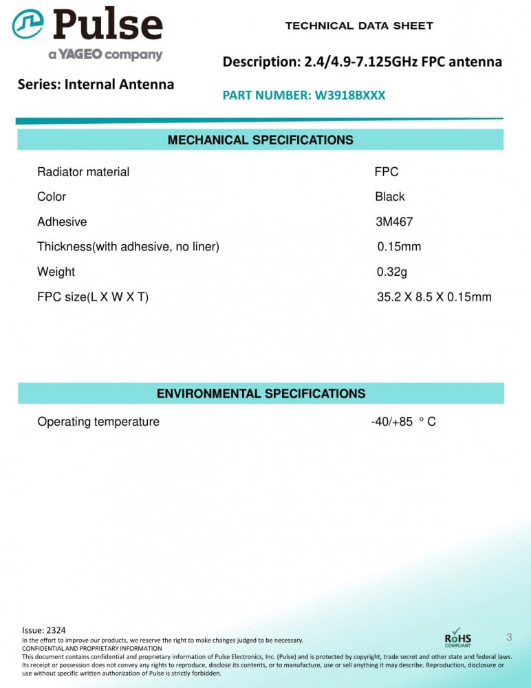 W3918B0050 datasheet page 3